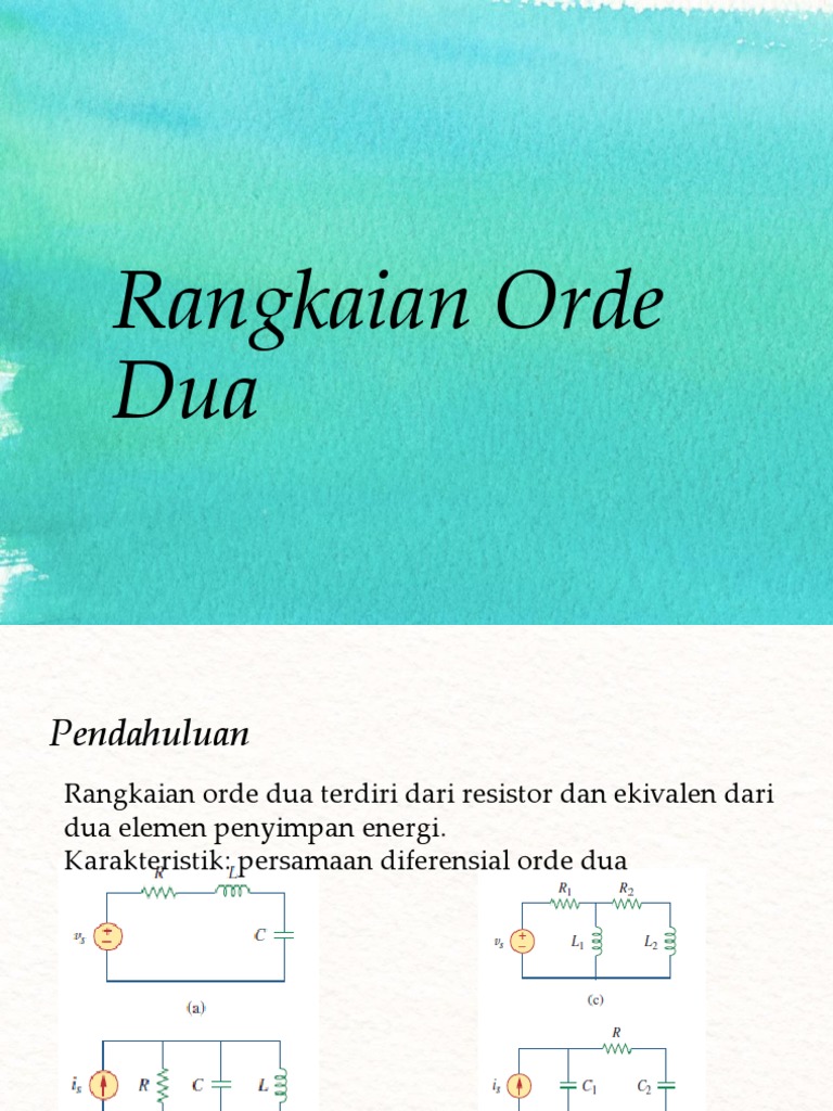 Bab VIII Rangkaian Orde Dua - 1-1 PDF | PDF