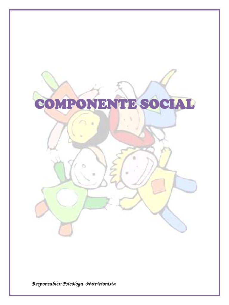 Componente Social | PDF | Organización de Comida y Agricultura | Familia