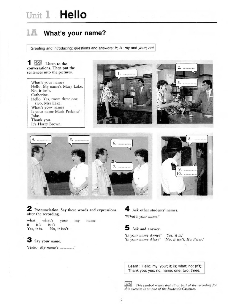 The New Cambridge English Course Level 1 - Student Book | PDF