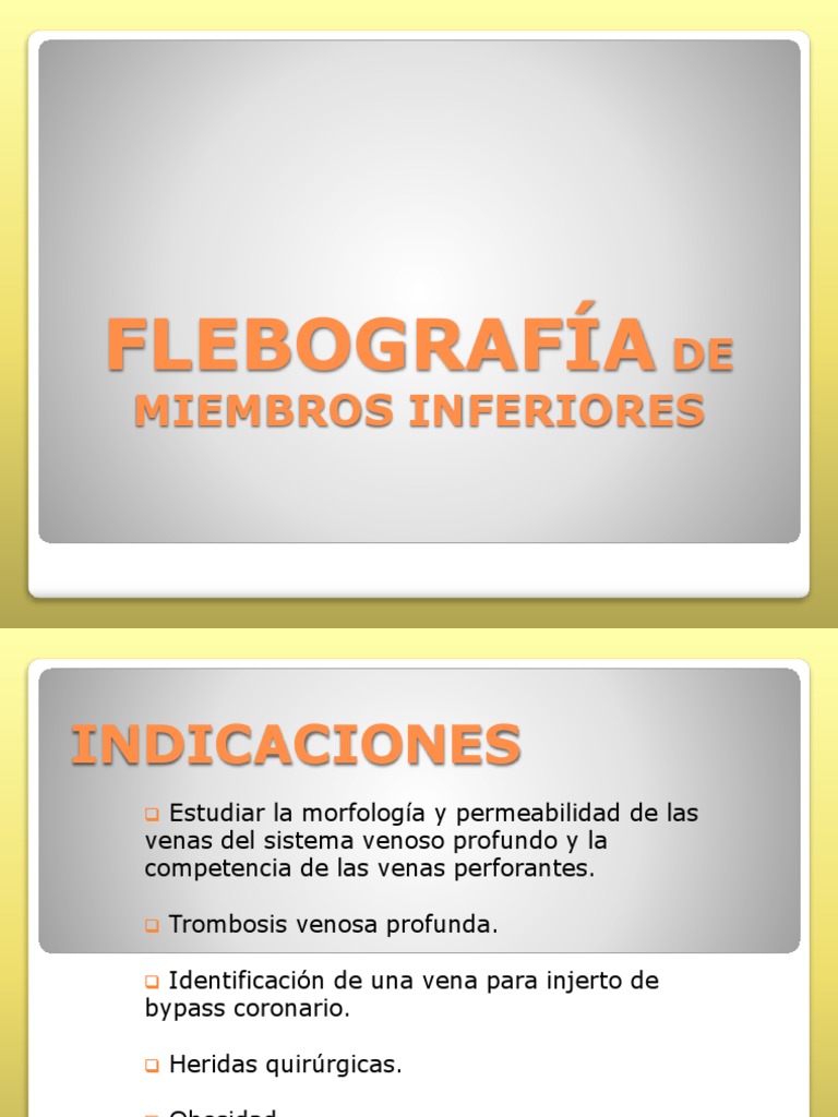 Clase 17 - Flebografía de Miembros Inferiores | PDF