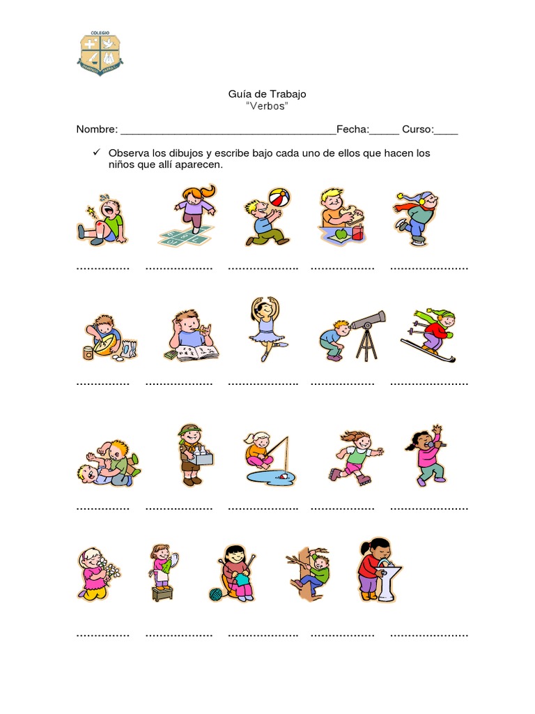 Guía Verbos 4to Básico | PDF | Verbo | Gramática