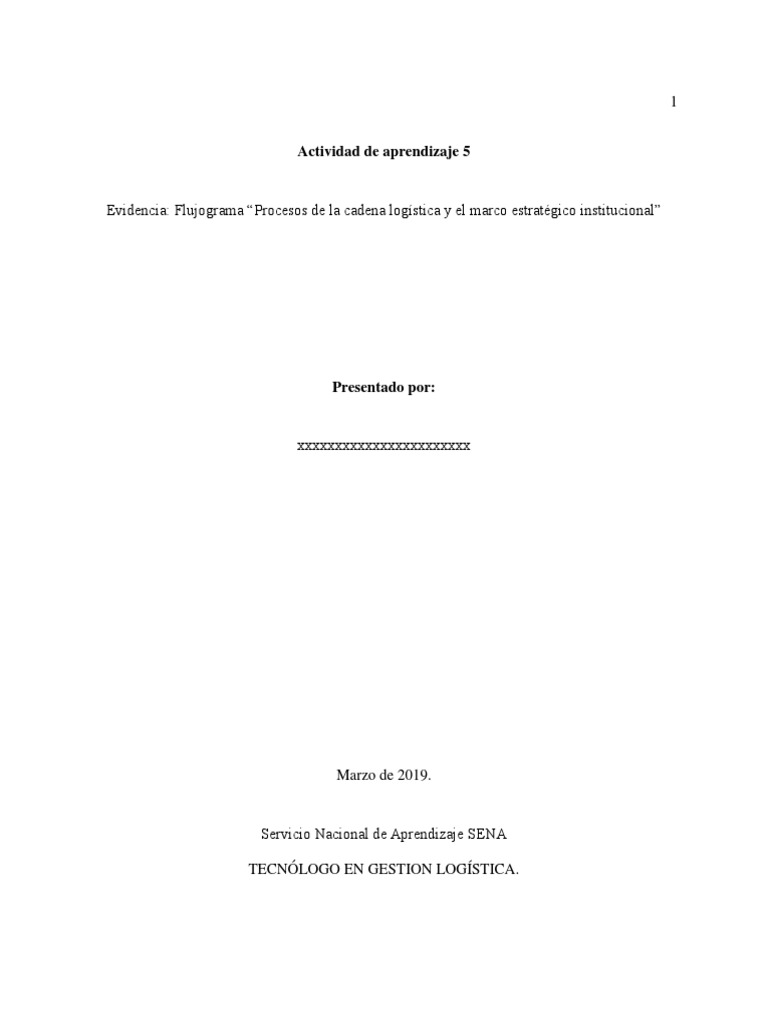 Flujograma de Procesos Logísticos en Ofixpres | PDF | Logística ...