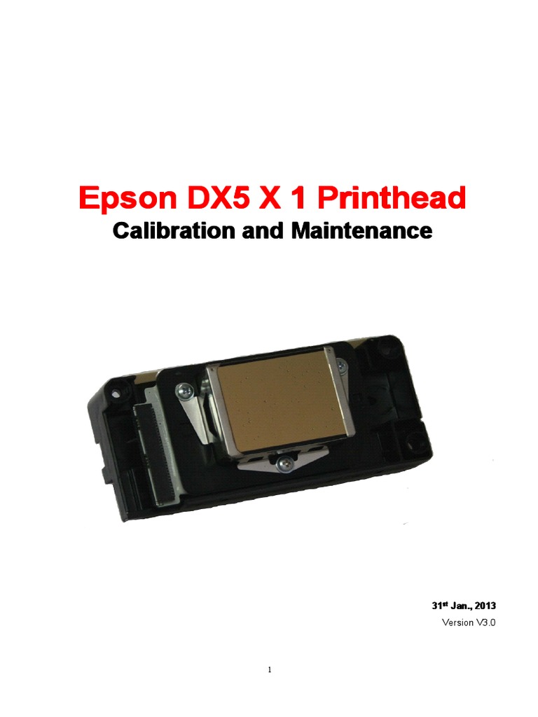 Instalacion de Epson Dx5 X 1 Printhead | PDF | Operating System | Printer (Computing)