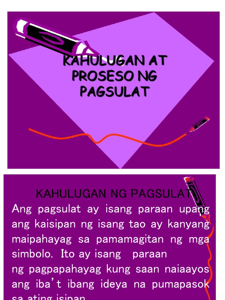 Kahulugan at Kahalagahan NG Pagsulat | PDF