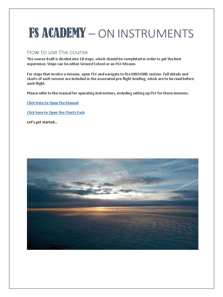 Mastering the Fundamentals: An Introduction to Instrument Flight | PDF ...