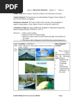 Creative Writing Module 1 | PDF | Senses | Experience