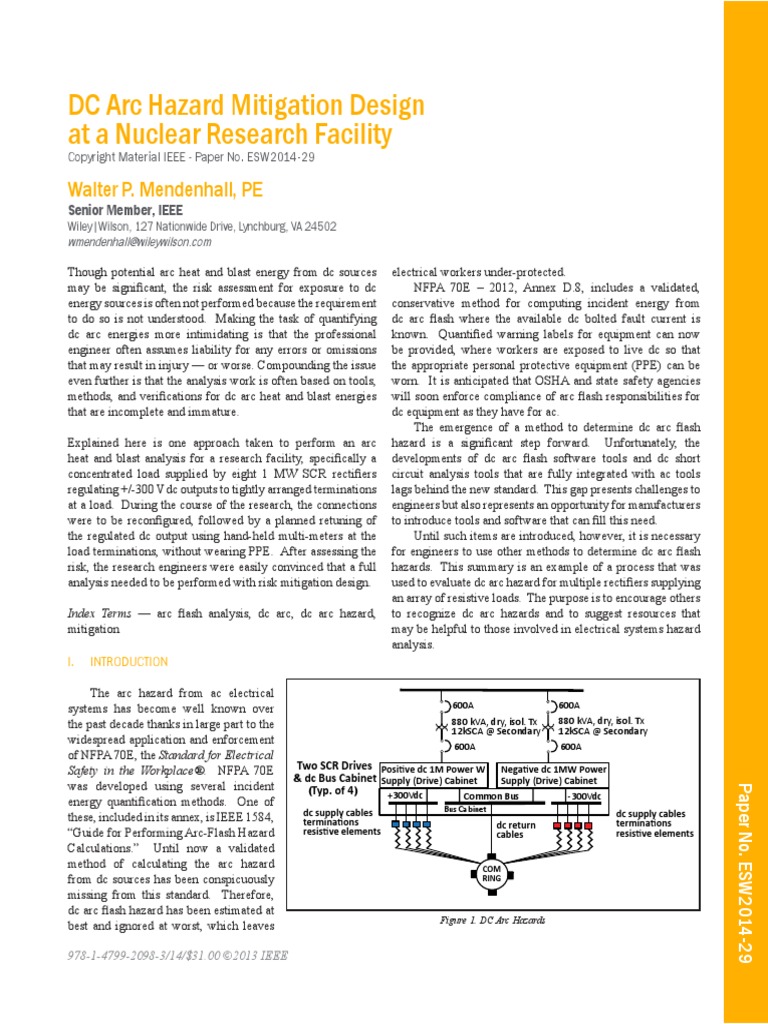 DC Arc Hazard Analysis | PDF | Rectifier | Direct Current