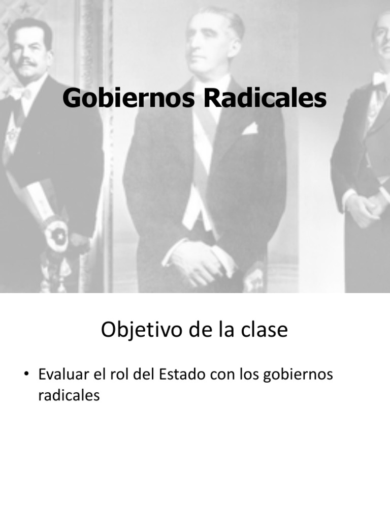 Gobiernos Radicales en Chile (1938-1952) | PDF | Formas de gobierno ...