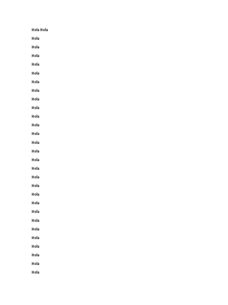 Hola | PDF