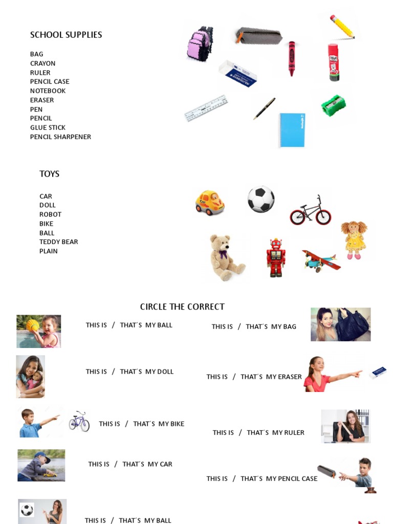 School Supplies: BAG Crayon Ruler Pencil Case Notebook Eraser PEN ...