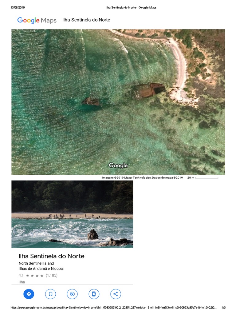 Mapa da Ilha Sentinela do Norte | PDF