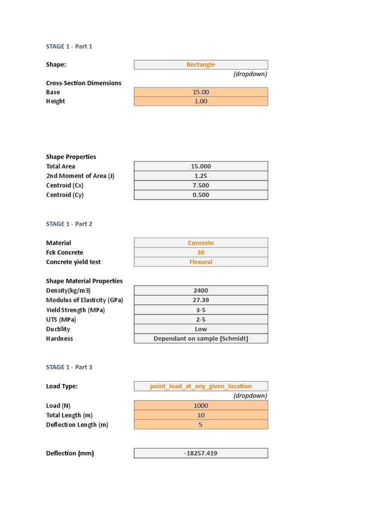 Shape: Cross-Section Dimensions: Base Height | PDF | Strength Of ...