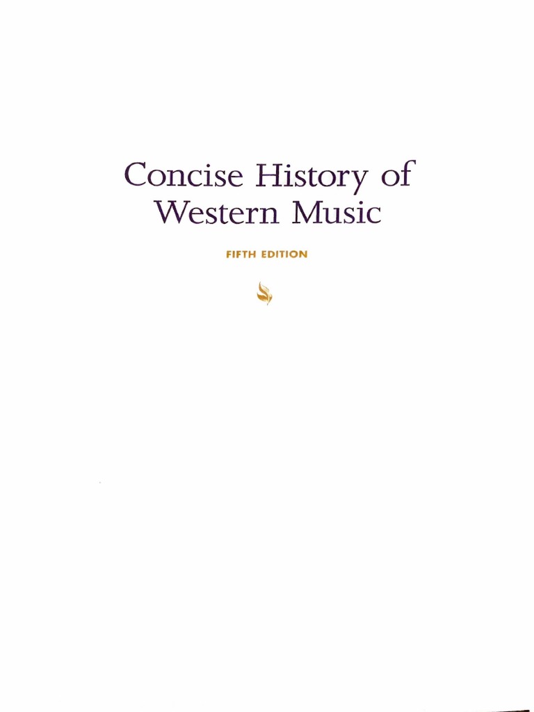 Concise History of Western Music | PDF | Holy Roman Empire | Singing