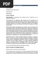 Uso y dosis del Bruzol (Albendazol) | PDF | Rtt | Enfermedades y trastornos