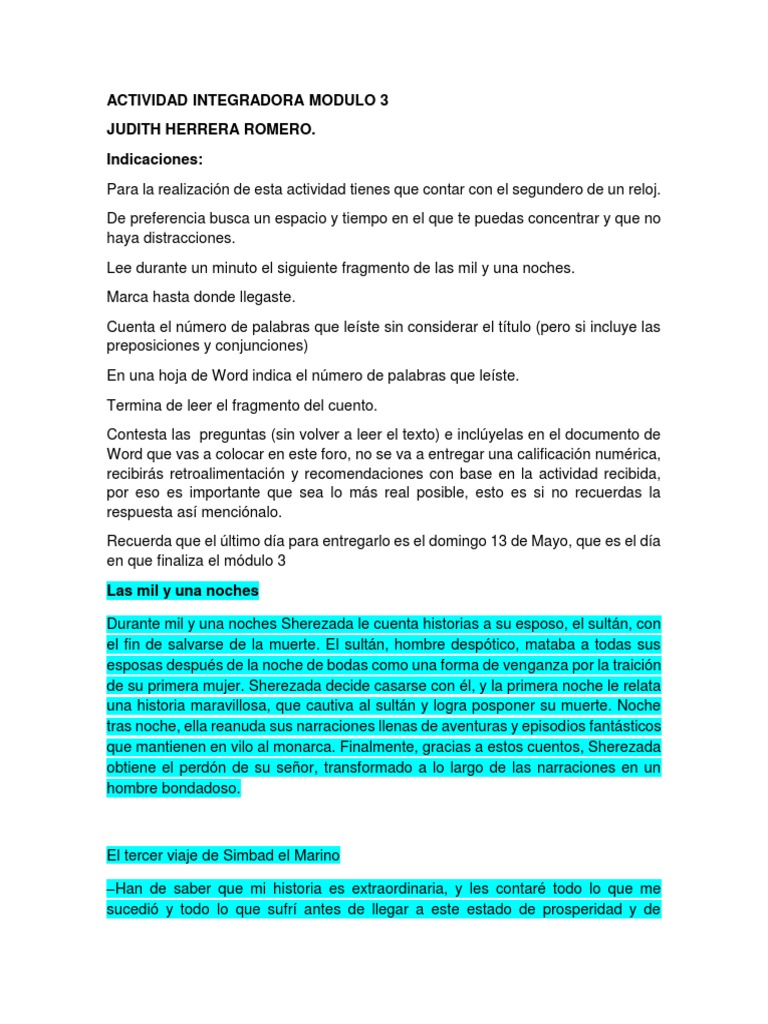 Actividad Integradora Modulo 3 | PDF | Naturaleza