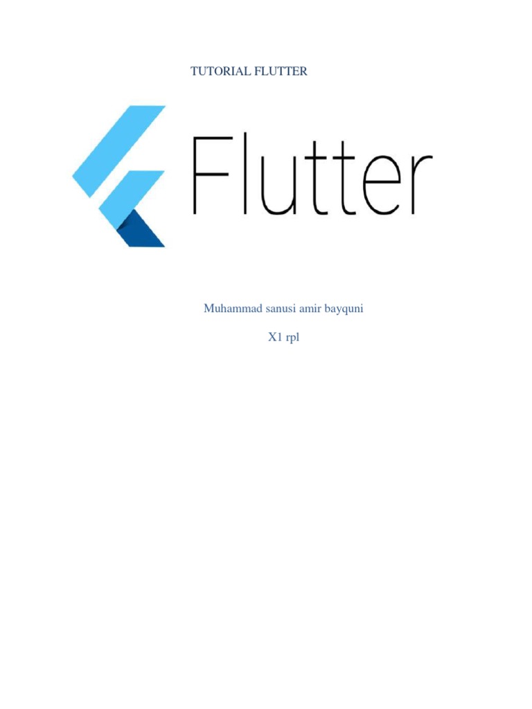 Modul Flutter Dikonversi | PDF