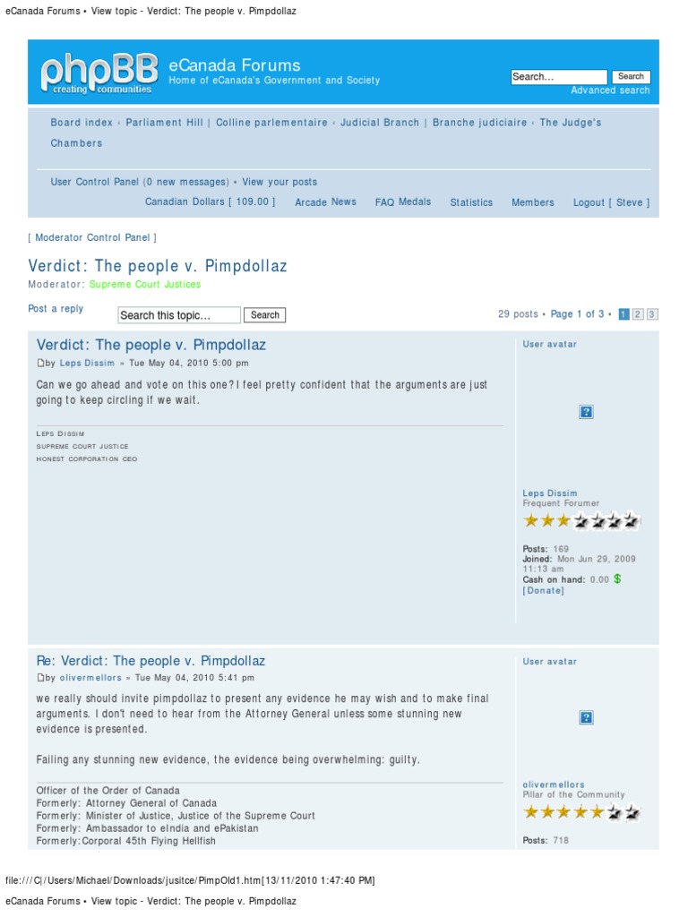 Pimp Old | PDF | Internet Forum | Prosecutor