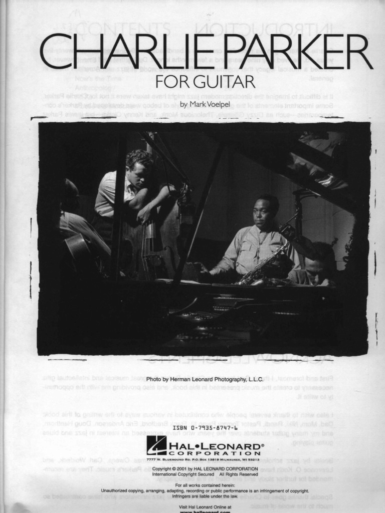 (Real Book) Charlie Parker - For Guitar PDF | PDF