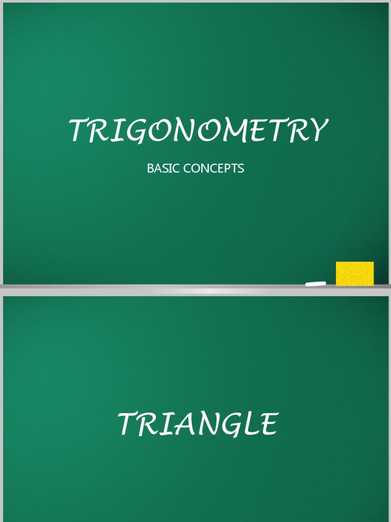 Trigonometry: Basic Concepts | PDF | Teaching Methods & Materials