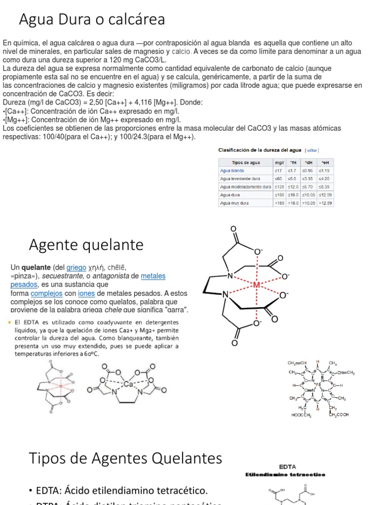 Agentes Quelantes | PDF | Química Física | Materiales