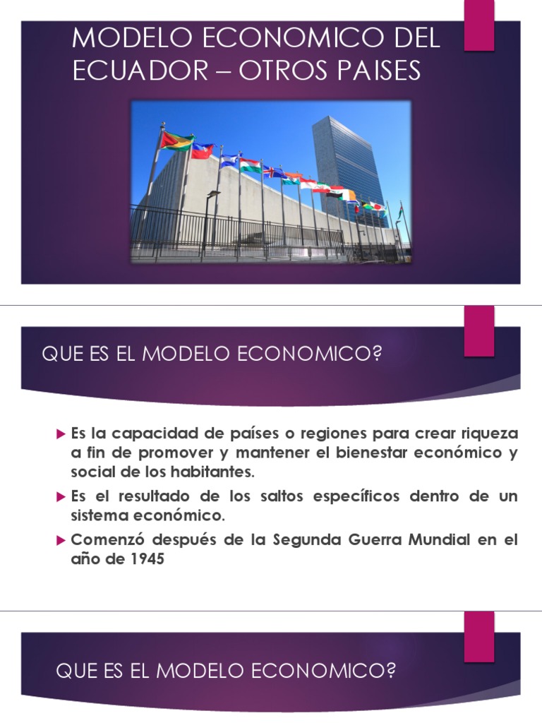Modelo Económico de Ecuador y su Contexto | PDF | Producto Interno ...