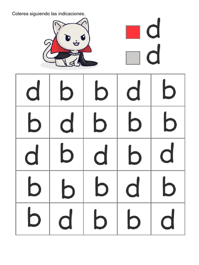 Actividades para Trabajar La Letra D y B | PDF