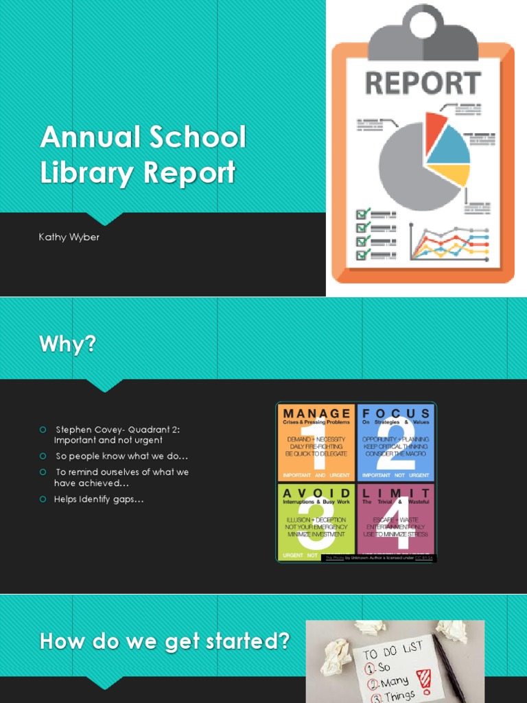 Annual School Library Report K Wyber - Please Review Before The ...