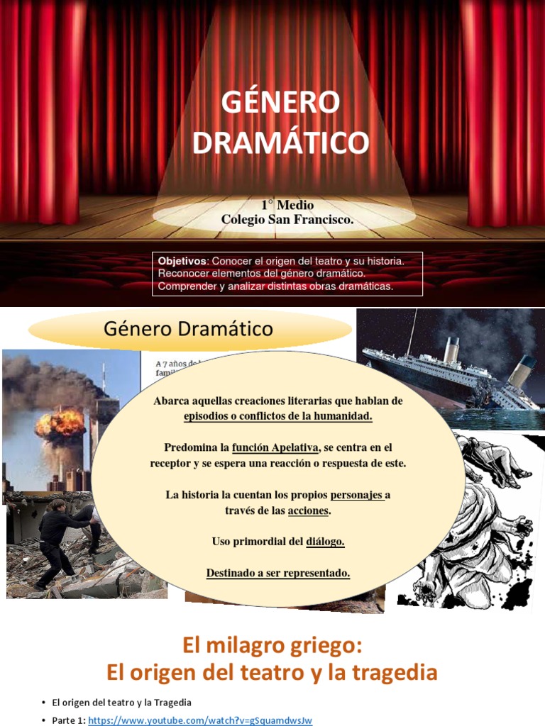 GÉNERO DRAMÁTICO 1 | PDF | Tragedia | Teatro