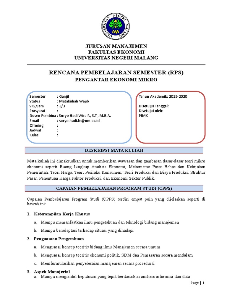 Rps Mikro Suryo | PDF