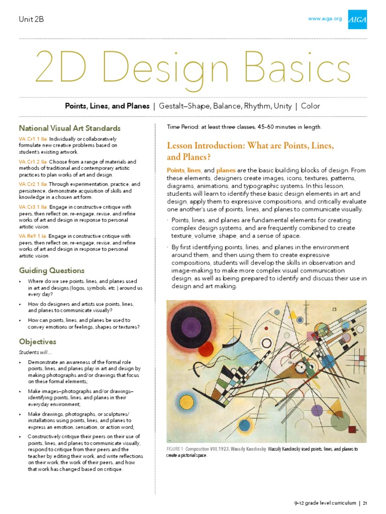 2D Design Basics: Lesson Introduction: What Are Points, Lines, and ...