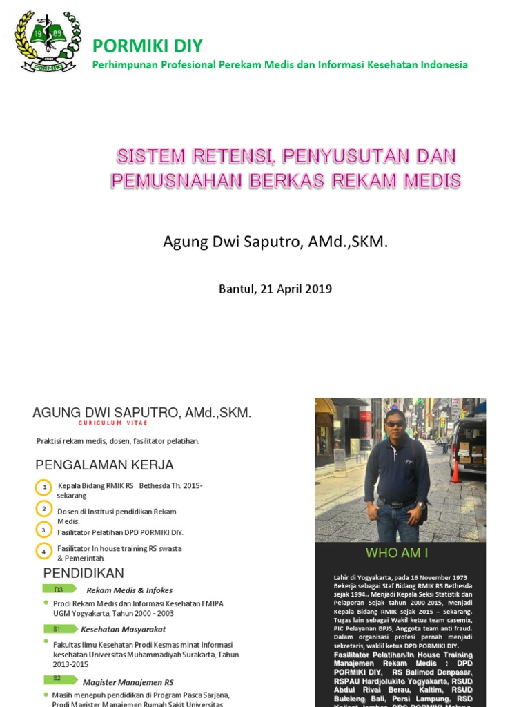 SISTEM RETENSI, PENYUSUTAN & PEMUSNAHAN-Agung | PDF