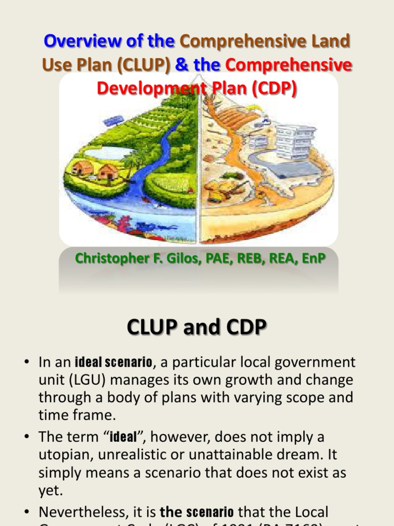 Overview of The & The: Comprehensive Land Use Plan (CLUP) | PDF ... Overview of The & The: Comprehensive Land Use Plan (CLUP) | PDF ...