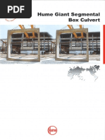 Humes Box Culvert Specifications Guide | PDF | Precast Concrete | Concrete