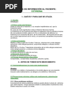 Inserto Levoferin Jarabe | PDF | Medicamentos con receta | El embarazo