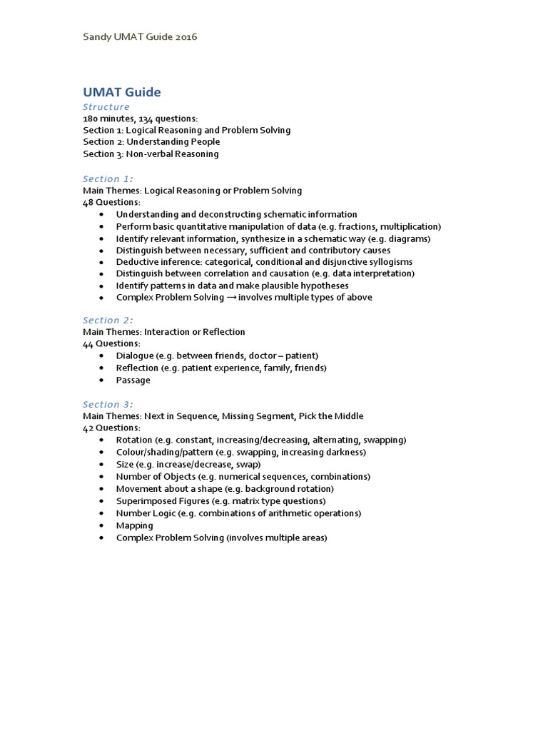 Umat Guide | PDF