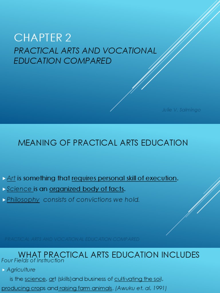 Practical Arts in Vocational Education | PDF | Vocational Education ...