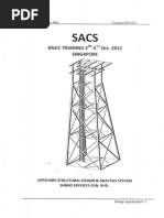 SACS Tutorial-1 PDF | PDF | Software | Computing