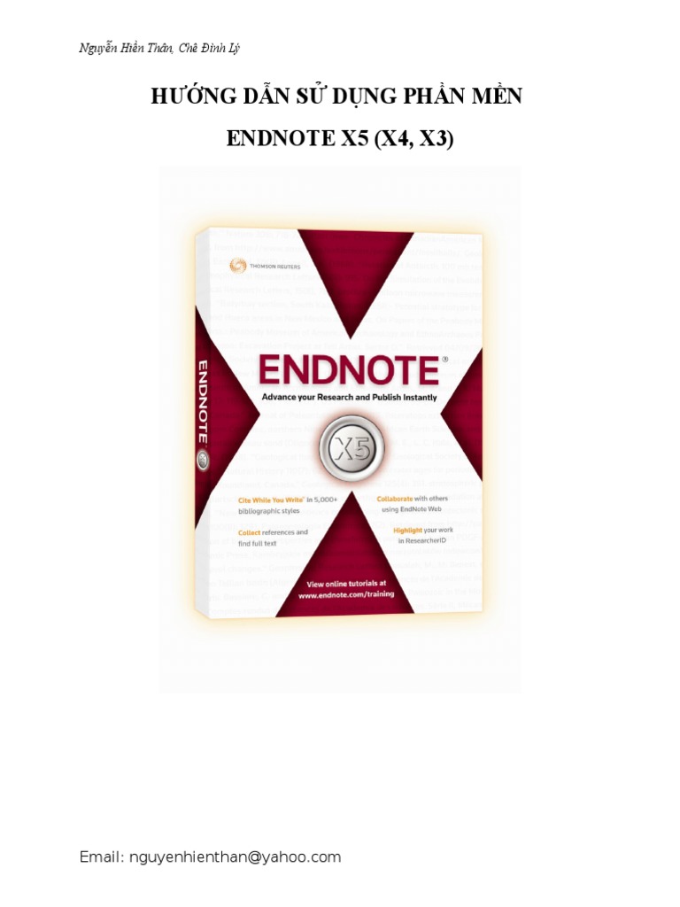 HƯỚNG DẪN SỬ DỤNG ENDNOTE PDF | PDF