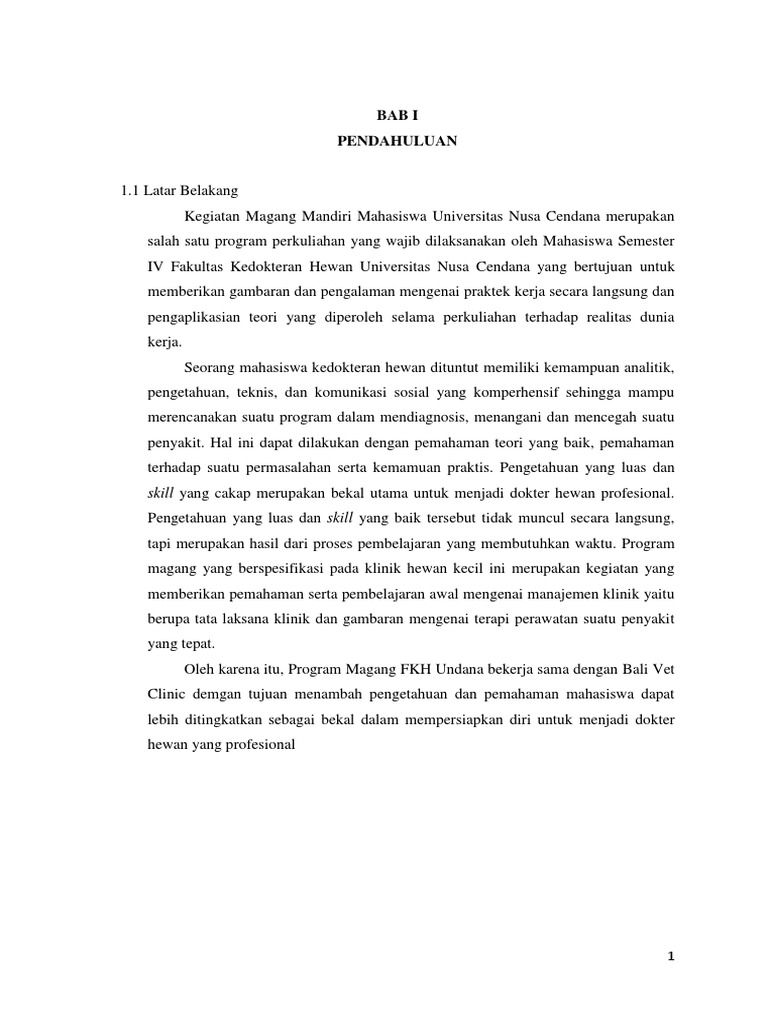 Laporan Magang | PDF | Pengembangan Diri | Kesehatan Holistik