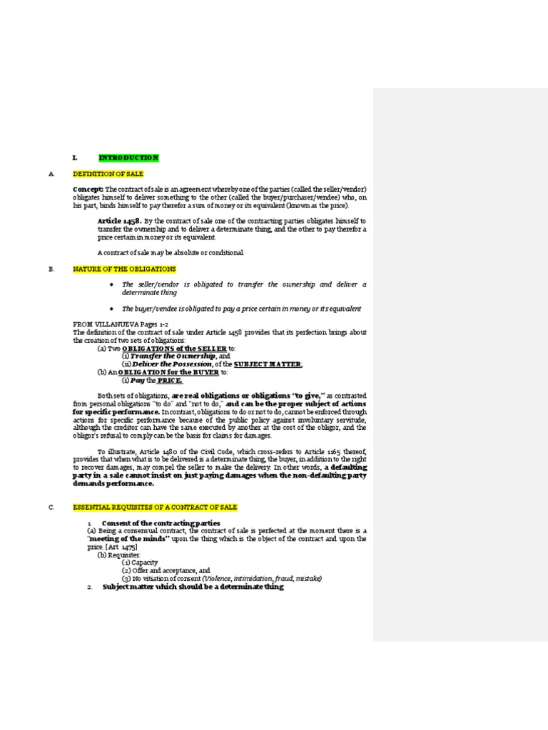 Sales Notes | PDF | Foreclosure | Lease