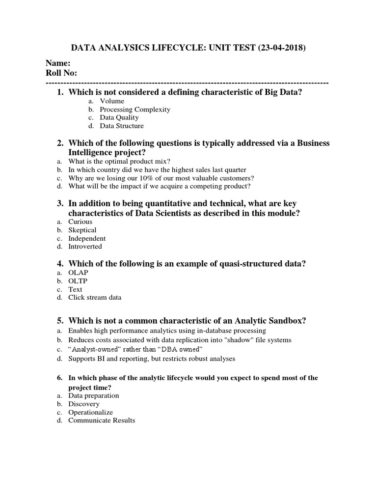 DLF TEST Questions | PDF