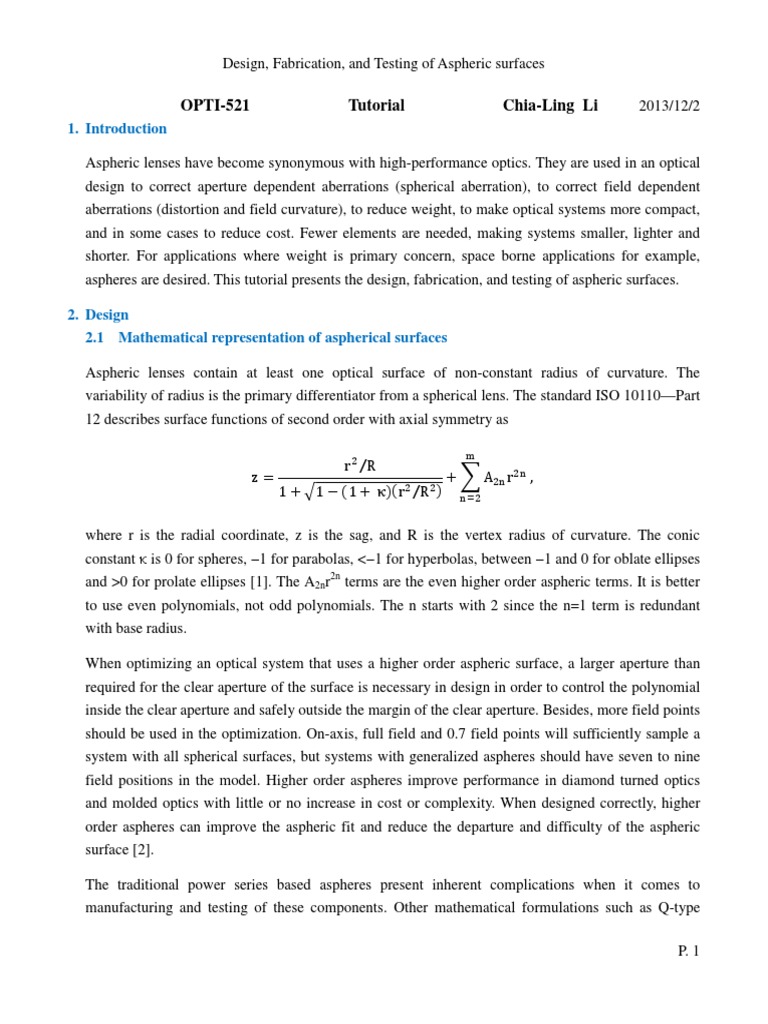 Tutorial Optica | PDF | Interferometry | Lens (Optics)