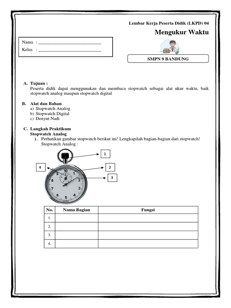 LKPD Pengukuran Waktu | PDF