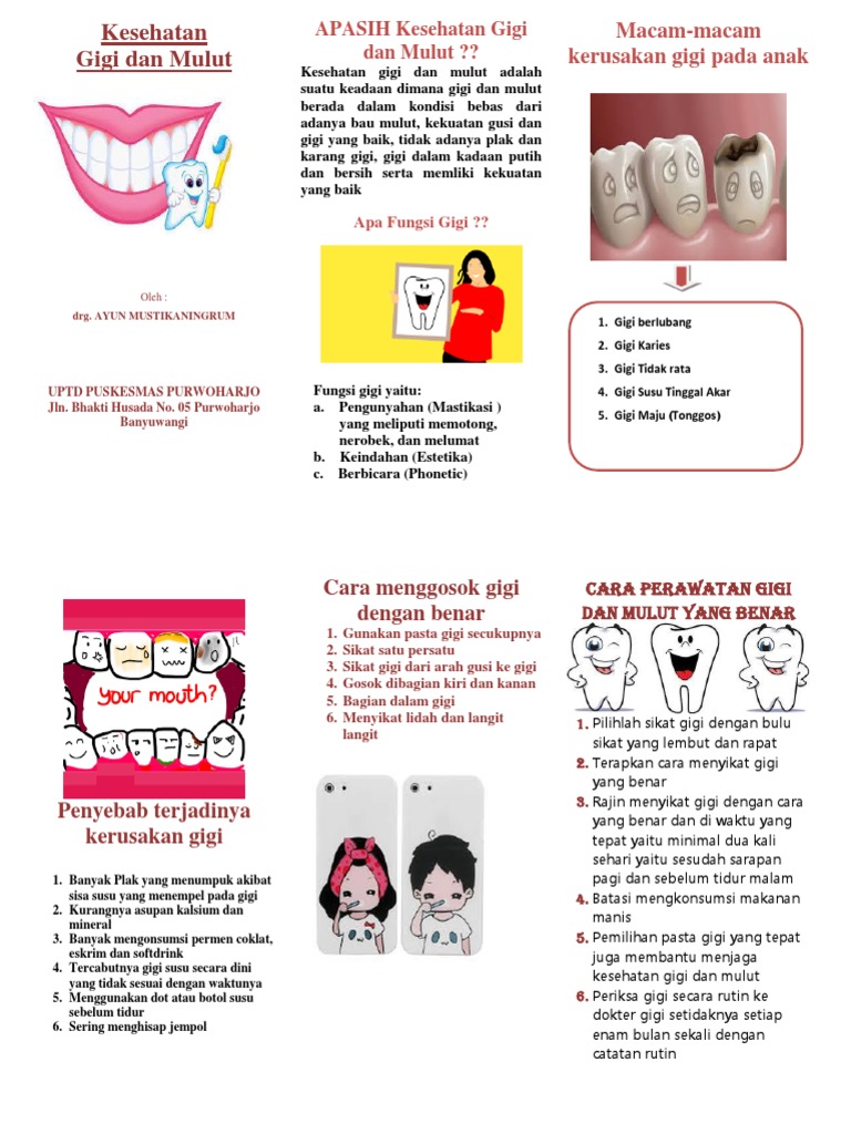 LEAFLET Kesehatan Gigi | PDF