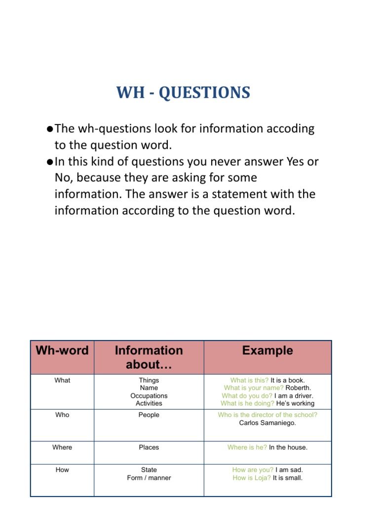 WH Question Formation | Download Free PDF | Question | Onomastics