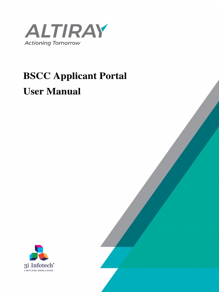 BSCC Applicant Portal User Manual | PDF | Websites | User (Computing)