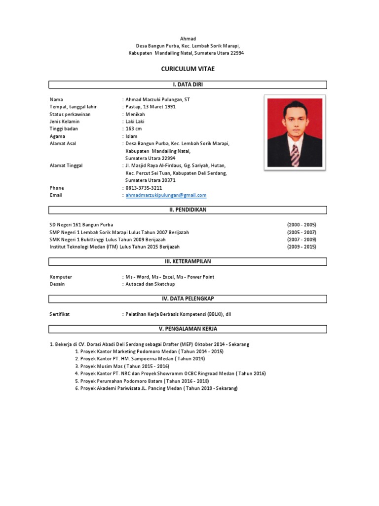 CV Ahmad | PDF