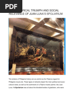 Spoliarium: Juan Luna's Masterpiece | PDF