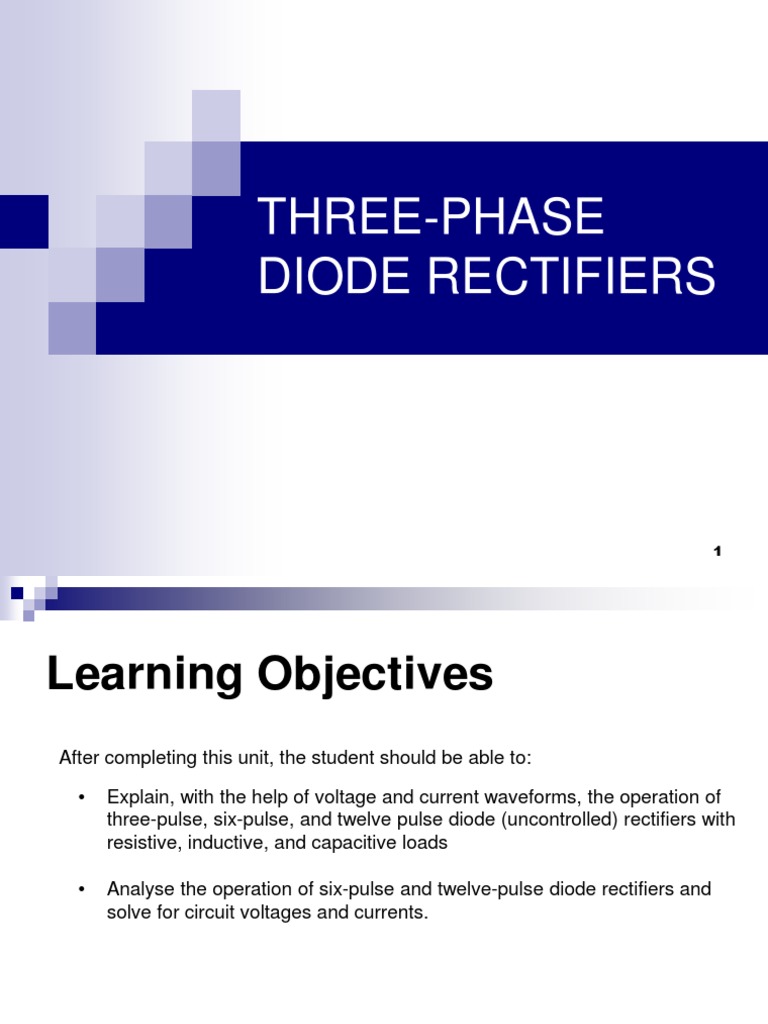 01 Three-Phase Diode Rectifiers Asmar | Download Free PDF | Rectifier | Power Electronics