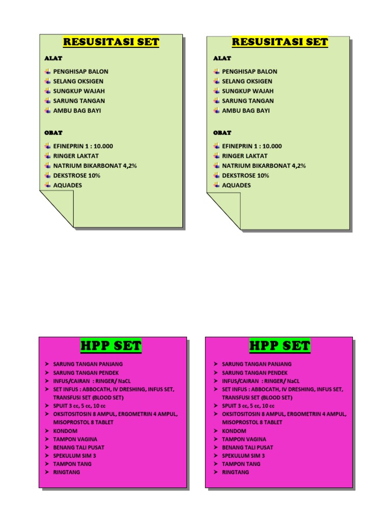 Resusitasi Set | PDF